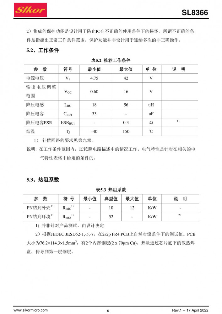SL8366 datasheet page 6