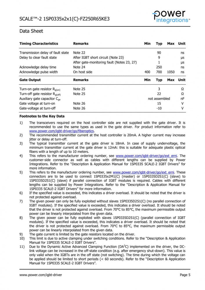 1SP0335V2M1C-FZ250R65KE3 datasheet page 5