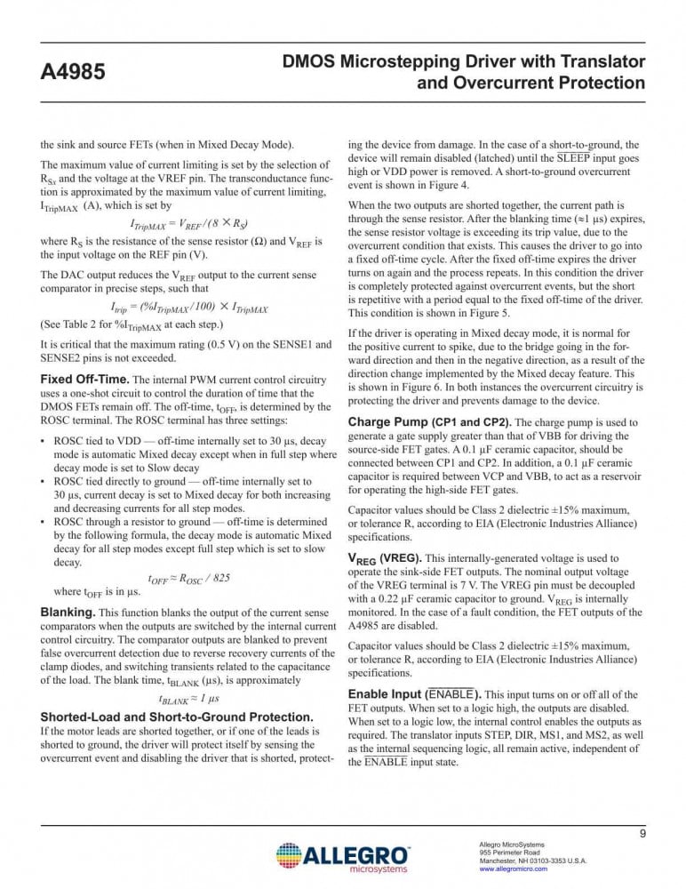 A4985 datasheet page 9