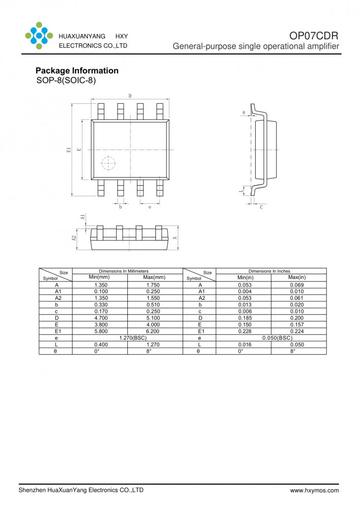 OP07CDR-HXY datasheet page 6