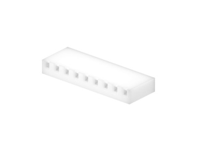 5.08mm Pitch KK Crimp Housing, 10 Circuits, White, Glow-Wire Capable