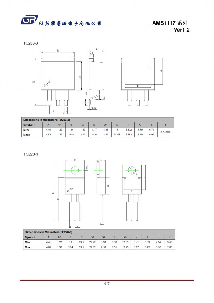 AMS1117 datasheet page 6
