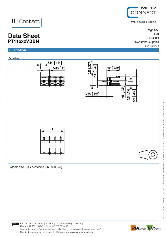 METZ CONNECT 31220103 datasheet page 4