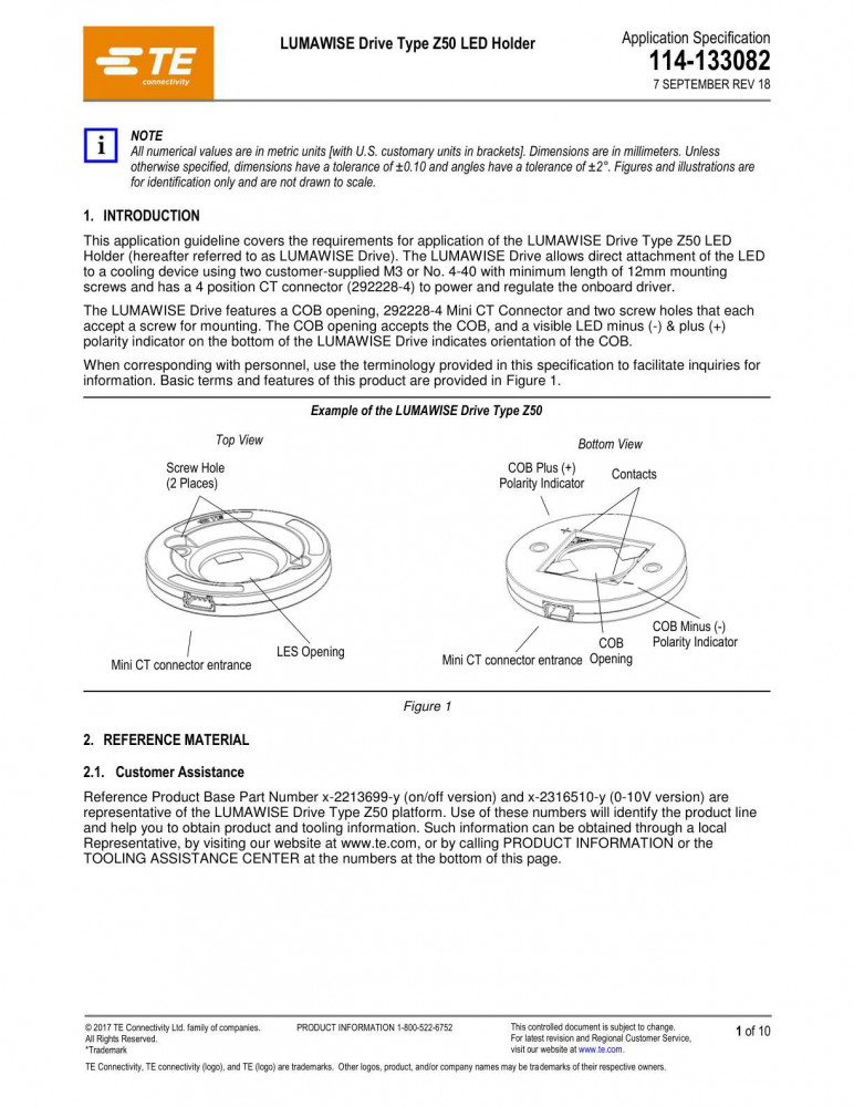 Technical document page 1