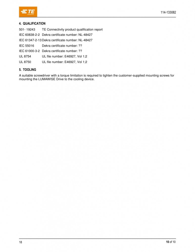 Technical document page 10