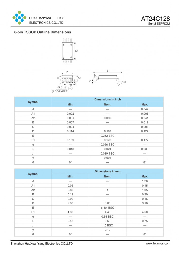 AT24C128-HXY datasheet page 10