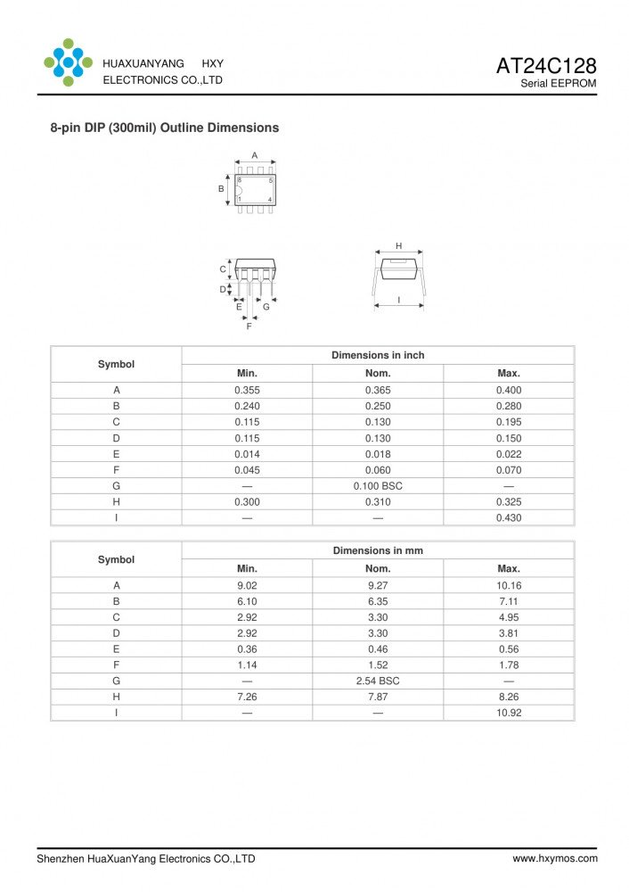AT24C128-HXY datasheet page 8