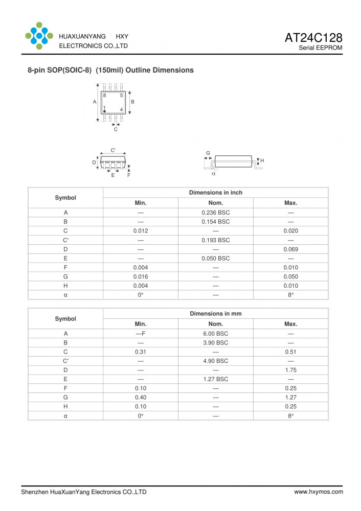 AT24C128-HXY datasheet page 9