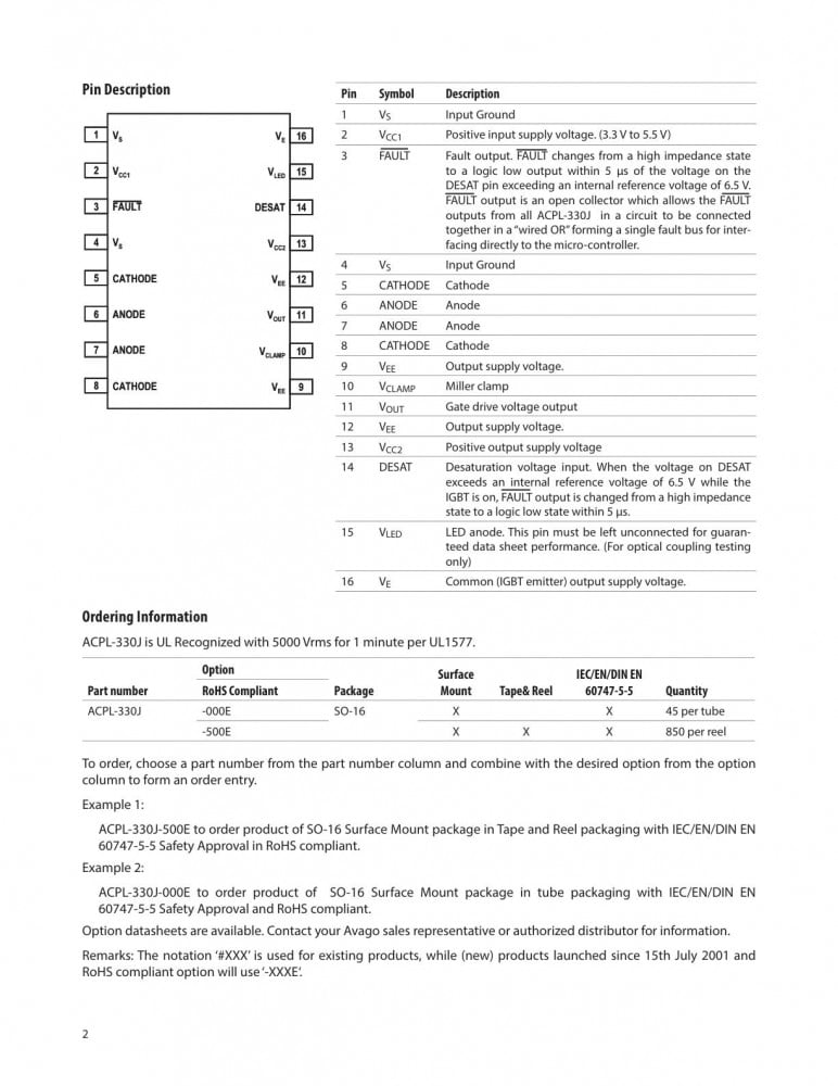 ACPL-330J datasheet page 2