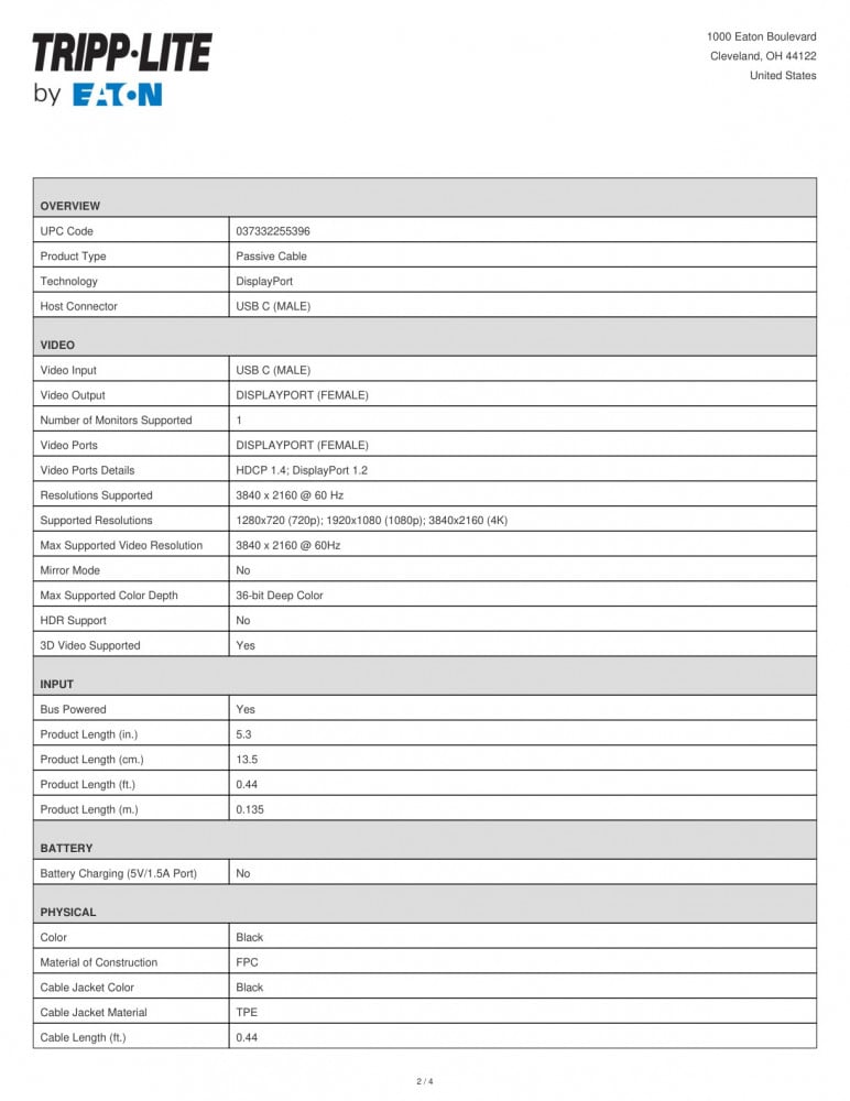 U444-F5N-DP4K6 technical document page 2
