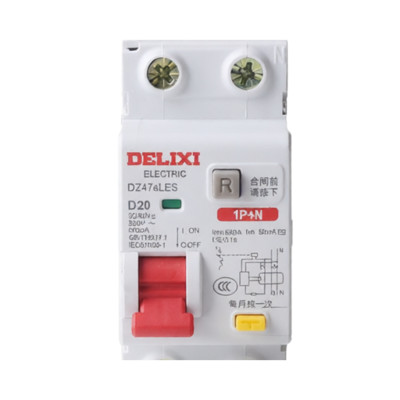 Delixi Electric DZ47SLES1D20R300 Miniature Residual Current Circuit Breaker