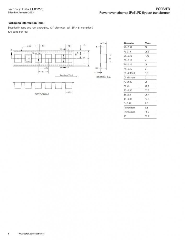 POEB3FB datasheet page 4