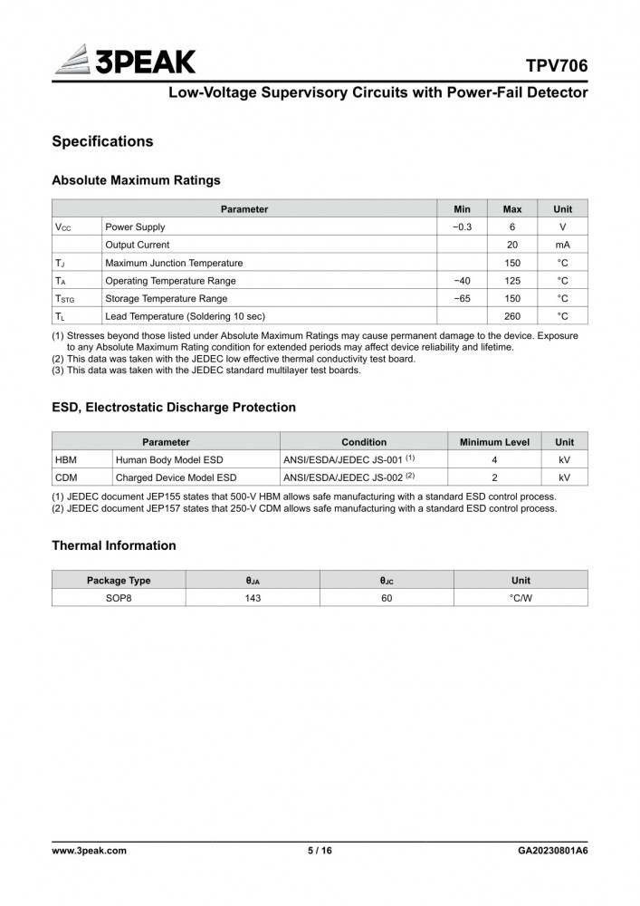 TPV706SL1-SR datasheet page 5