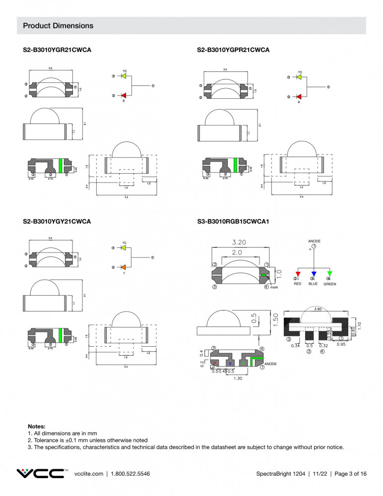 VCC SpectraBright technical document page 3