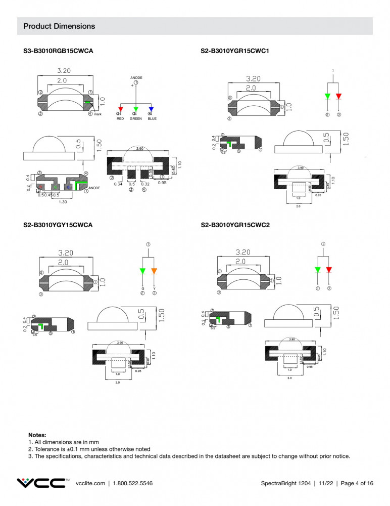 VCC SpectraBright technical document page 4