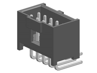 C-Grid III PCB Header, 2.54mm Pitch, Through Hole, Dual Row, Right-Angle, Shrouded, 2.90mm Tail Length, 38 Circuits, Tin (Sn) Plating