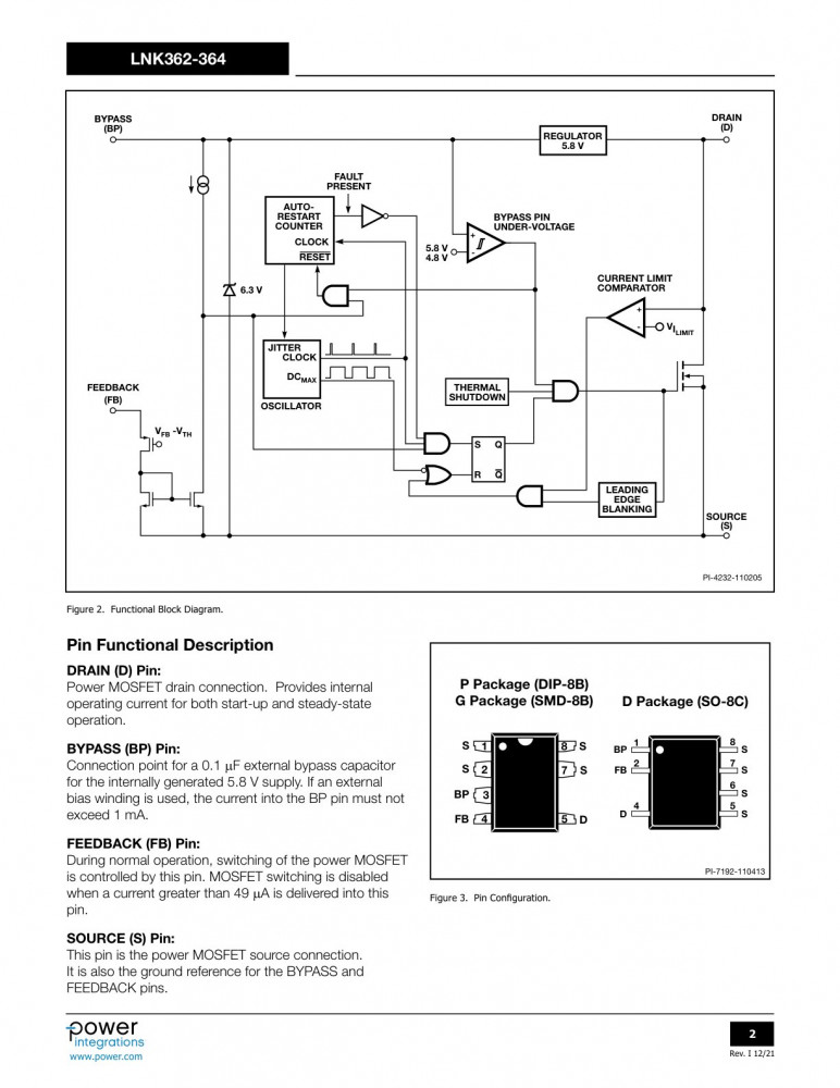 LNK363 datasheet page 2