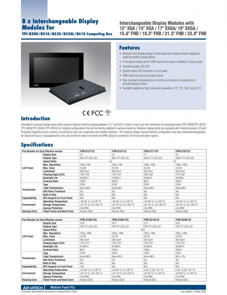 FPM-D series technical document page 1