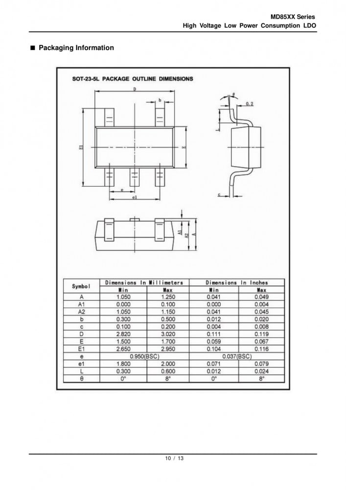 MD85XX datasheet page 10