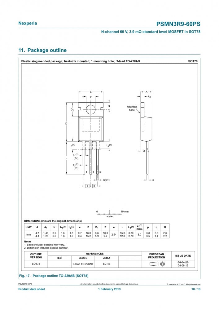 PSMN3R9-60PSQ datasheet page 10