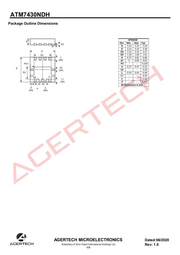 ATM7430NDH datasheet page 6