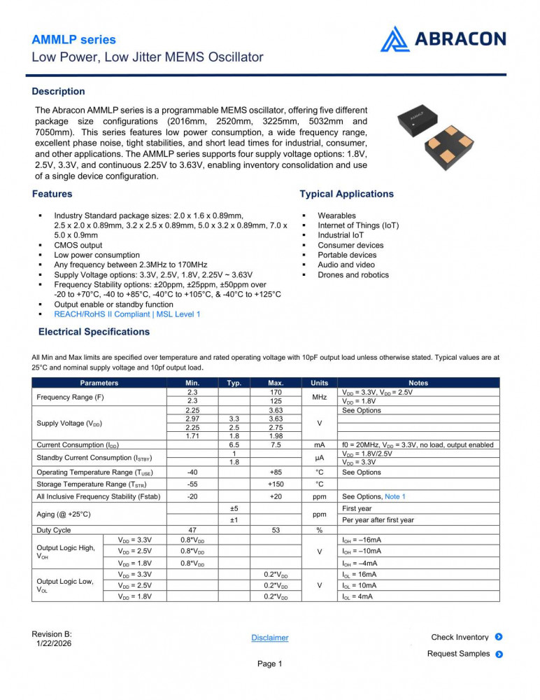 Technical document page 1