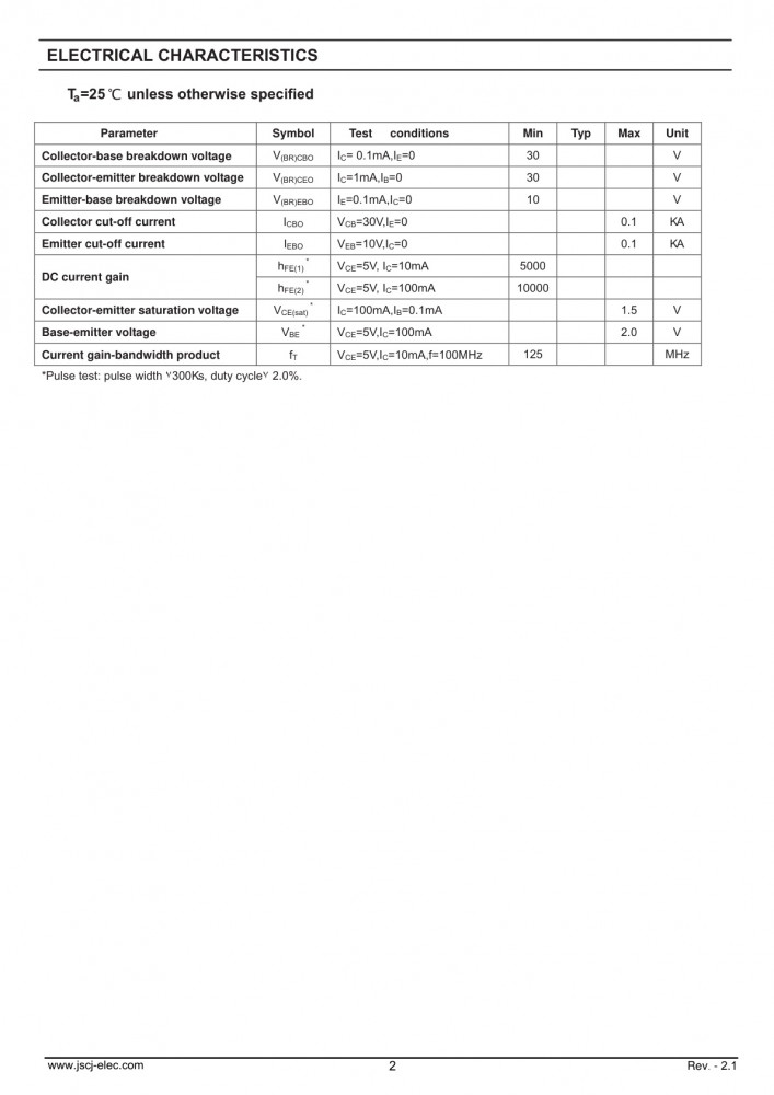 MPSA13-TA datasheet page 2