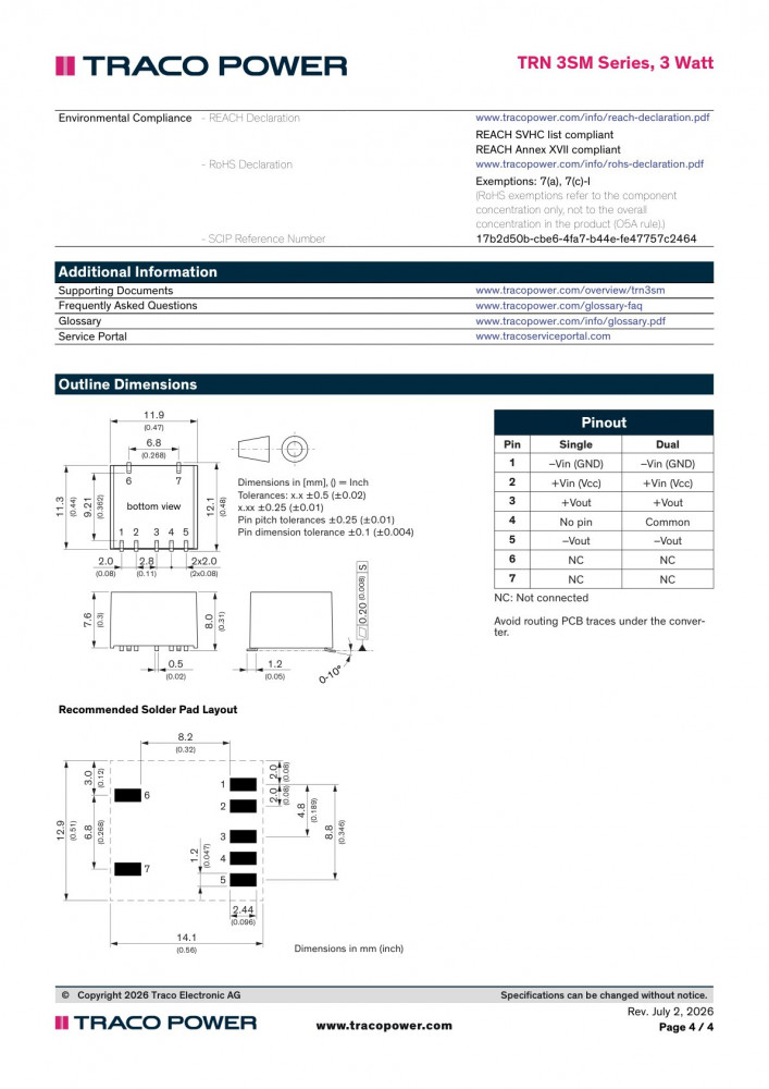 TRN 3SM technical document, page 4