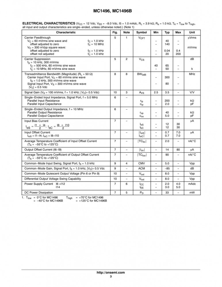 MC1496 technical document page 3