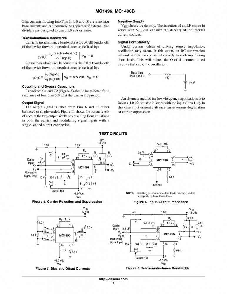 MC1496 technical document page 5