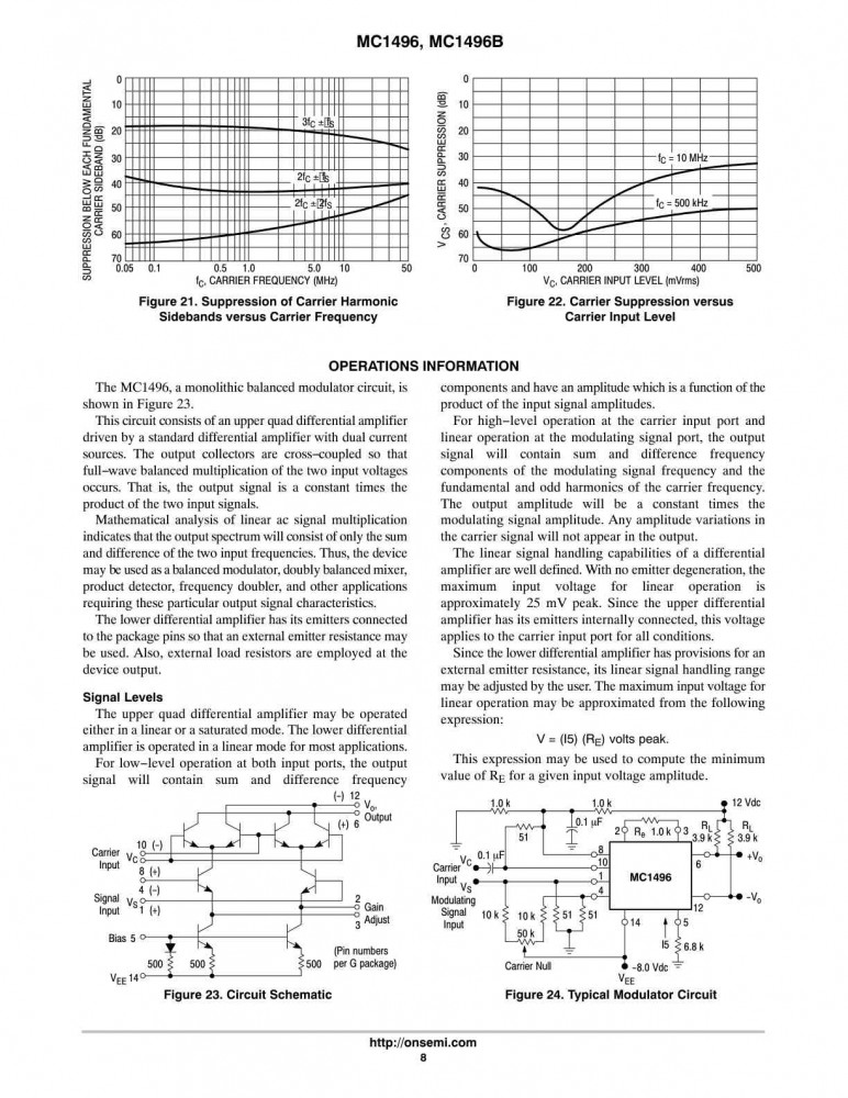 MC1496 technical document page 8