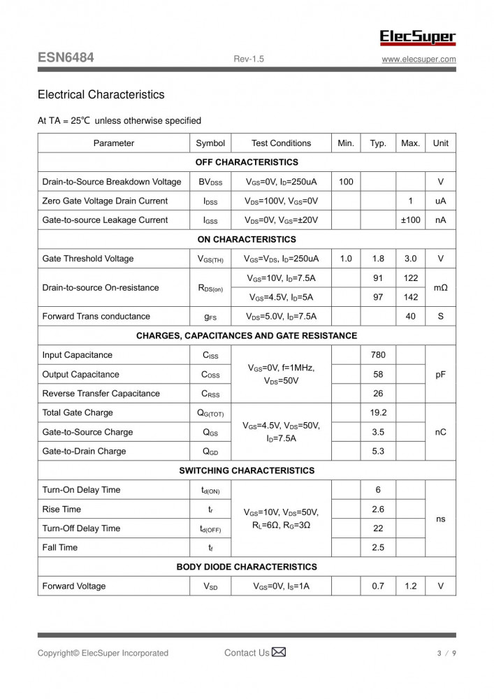 ESN6484 datasheet page 3