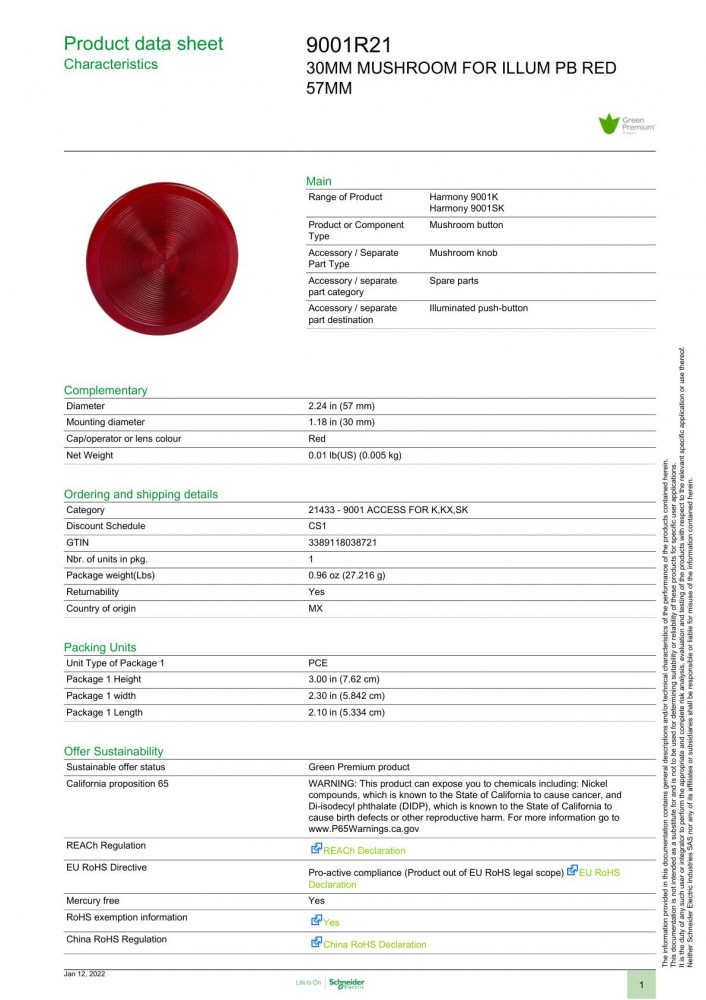 9001R21 technical document page 1