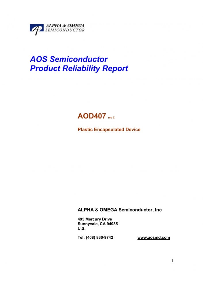 AOD407 datasheet page 10