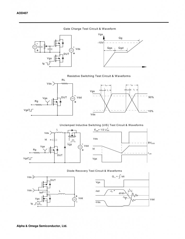AOD407 datasheet page 6