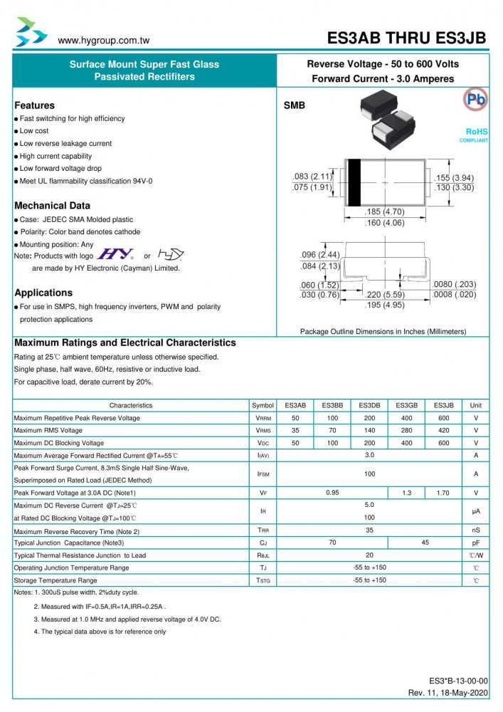 ES3JB technical document page 1