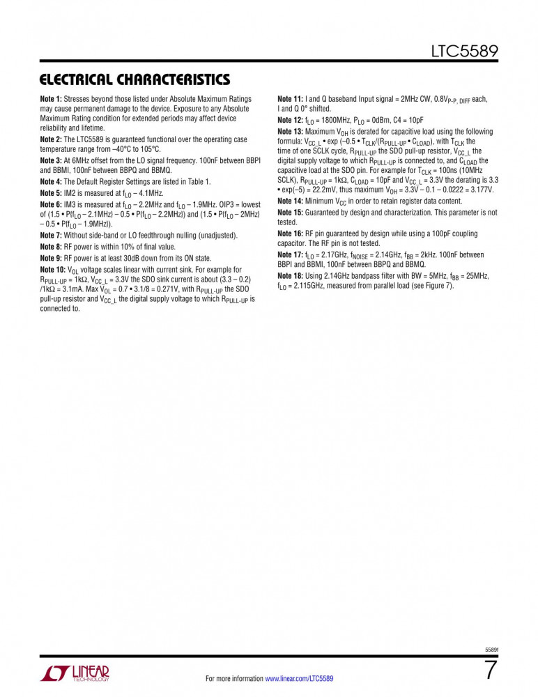 LTC5589 datasheet page 7