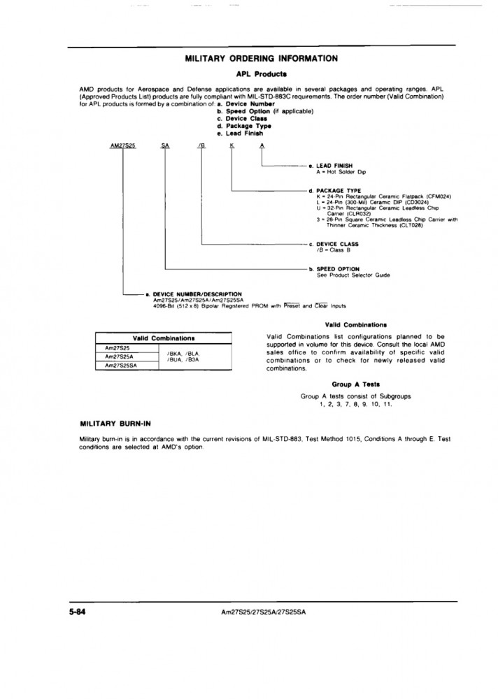 AM27S25APC datasheet page 5