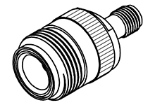 SMB Jack-to-SMA Plug, Between-Series Adapter, One Piece Per Bag, 50 Ohms