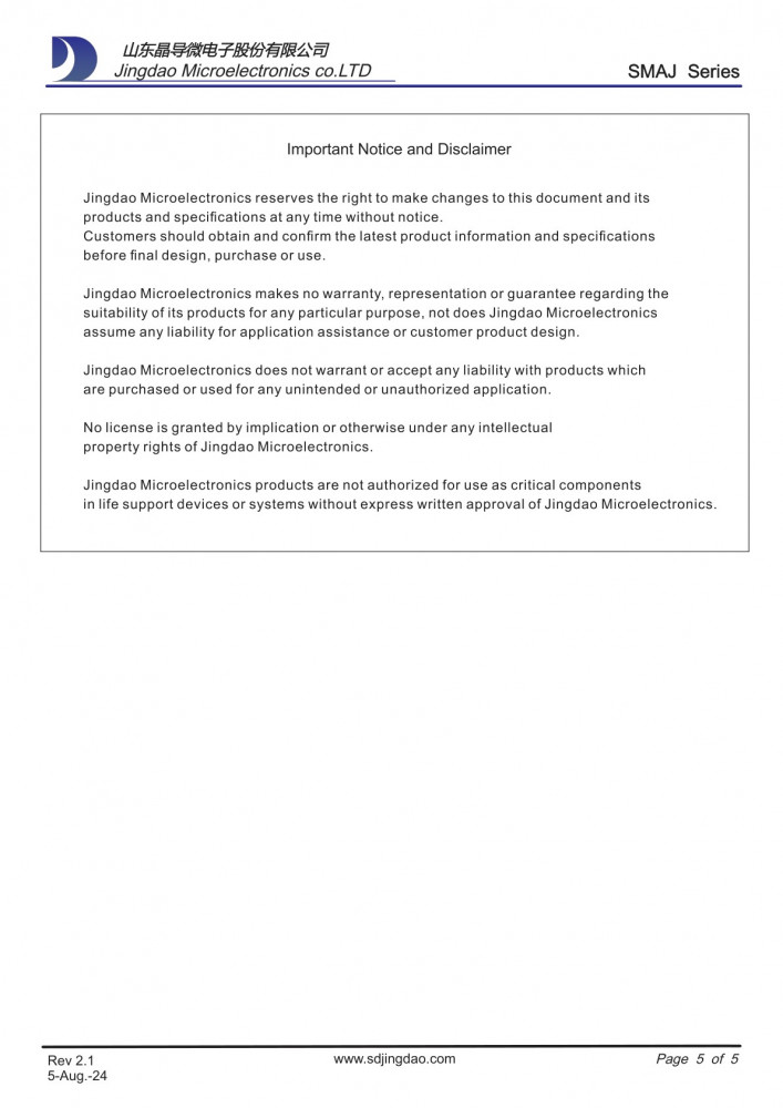 SMAJ43A datasheet page 5