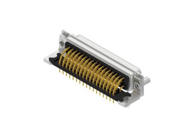 D-SUB High Density • 78-pos. • Socket • Solder pin straight • Threaded rear spacer • Quality class 3 • UNC 4-40