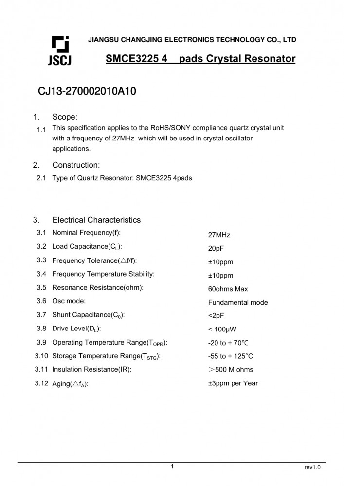 CJ13-270002010A10 datasheet page 2