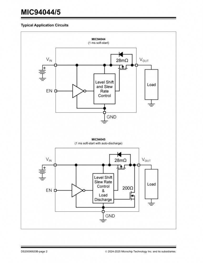 MIC94045 technical document page 2