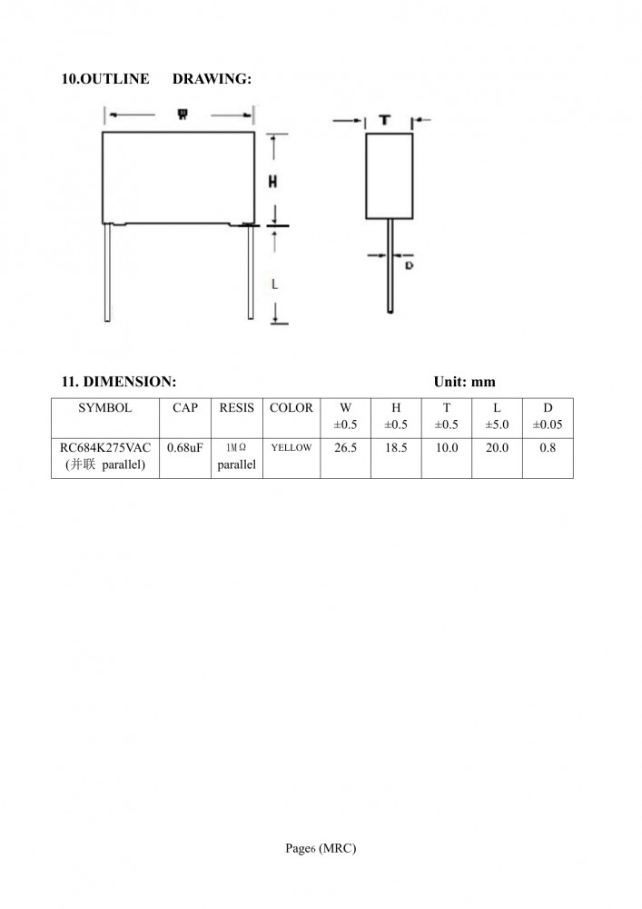 MRC684K275A01 specification page 7