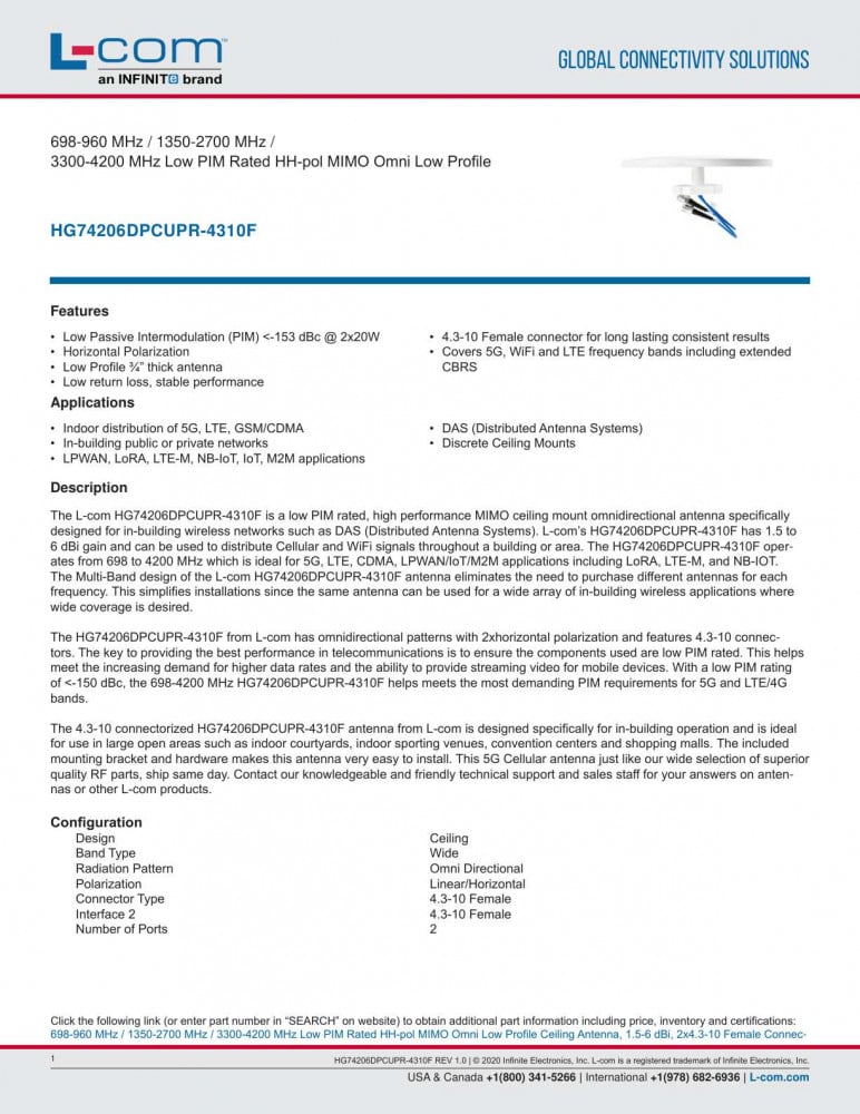 HG74206DPCUPR-4310F technical document page 1