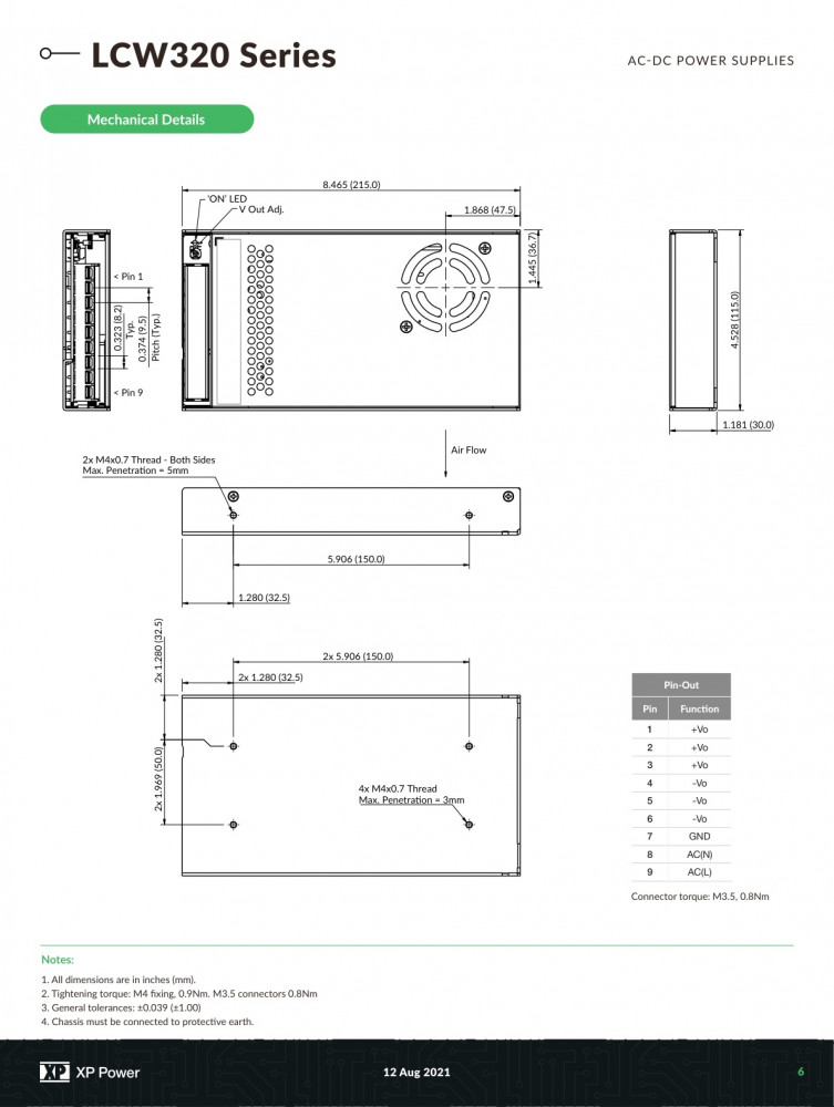LCW320PS24 product documentation page 6