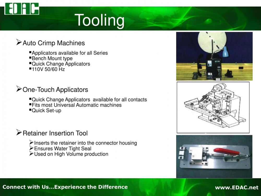 EDAC hand tooling documentation page