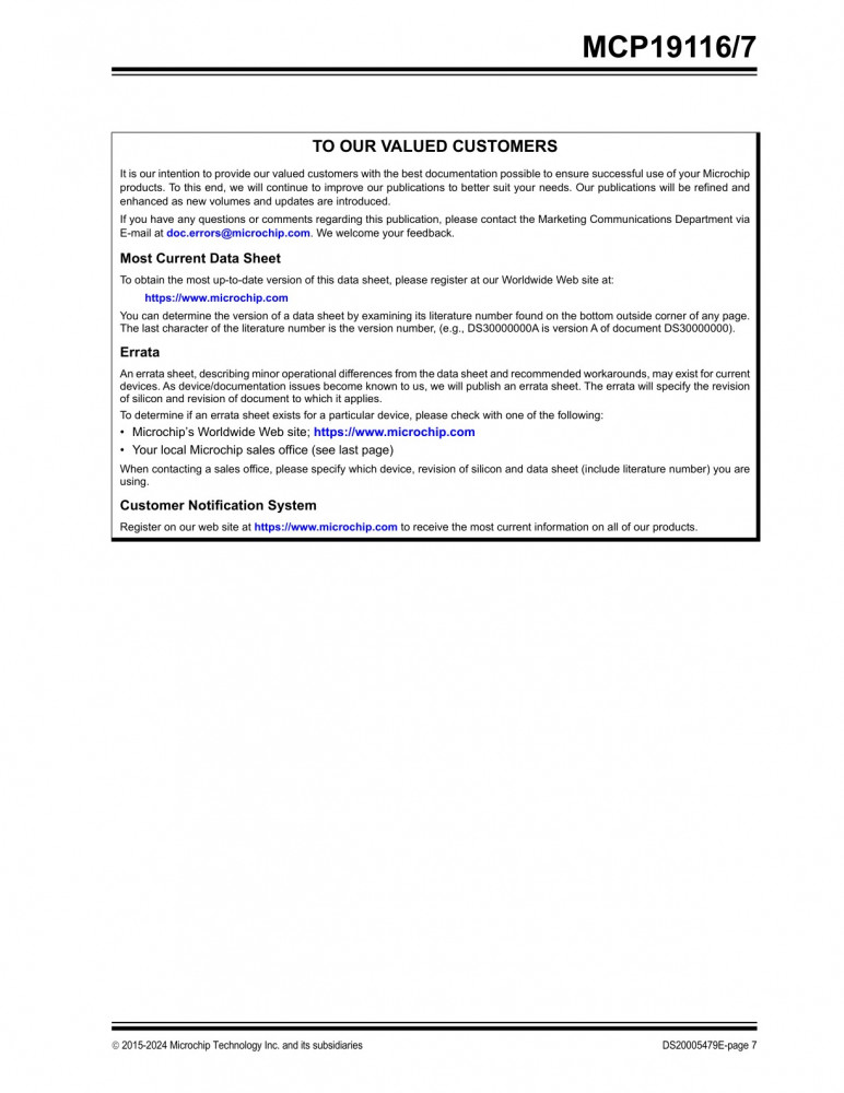MCP19117 technical document page 7