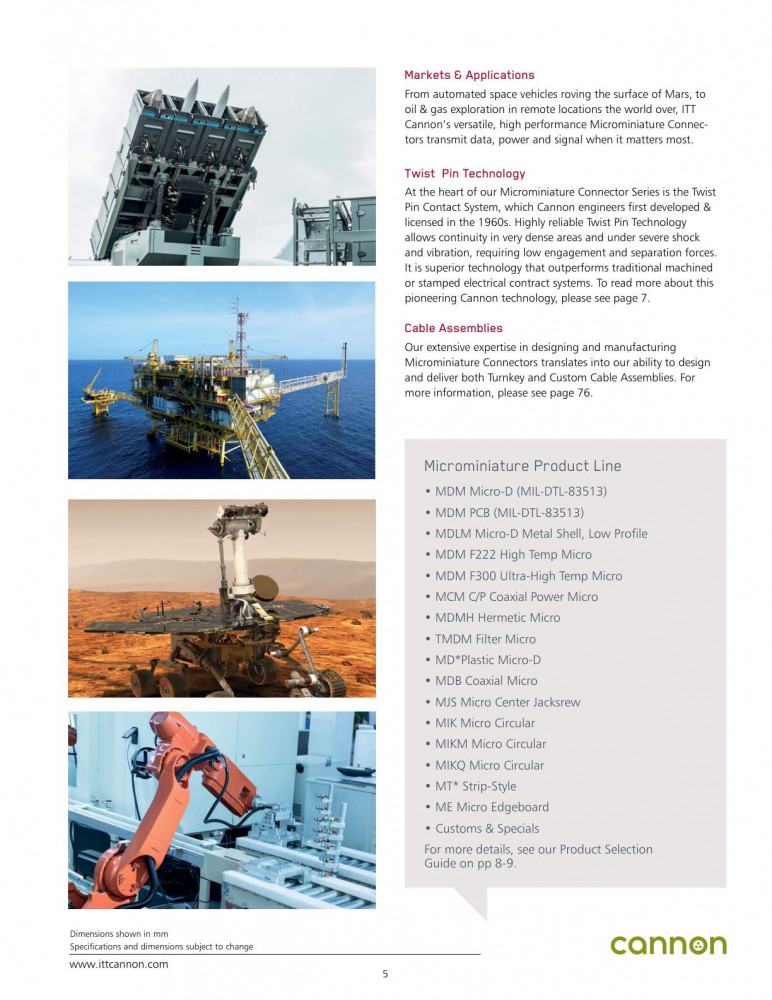 ITT Cannon document page 5