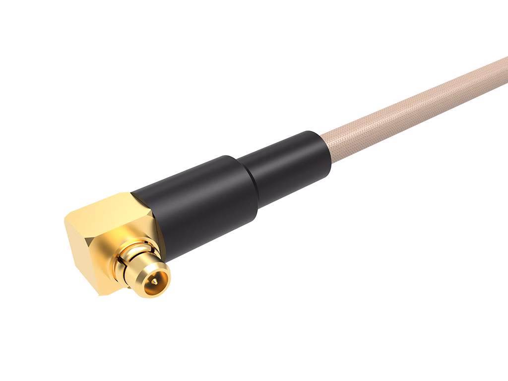 SMA Straight Plug to SMA Straight Plug on RG-58 Cable, 500.00mm Length, 50 Ohms